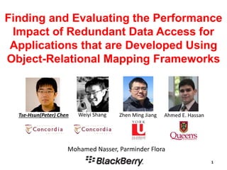 TSE 2016 - Finding and Evaluating the Performance Impact of Redundant ...