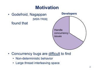 Falcon: Fault Localization in Concurrent Programs | PPTX | Programming Languages | Computing