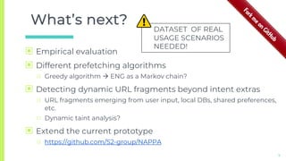 Navigation-aware and Personalized Prefetching of Network Requests in Android Apps [ICSE 2019 ...