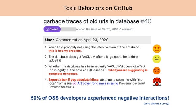 Exploring ChatGPT for Toxicity Detection in GitHub | PPT