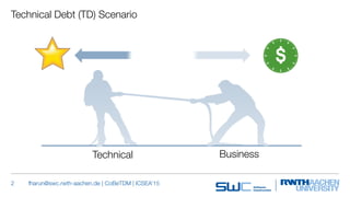 Towards a Technical Debt Management Framework based on Cost-Benefit ...