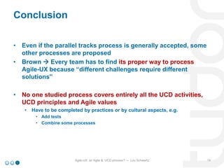 Agile-User Experience Design: an Agile and User-Centered Process? | PPT