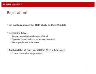 Writing Good Software Engineering Research Papers: Revisited | PDF