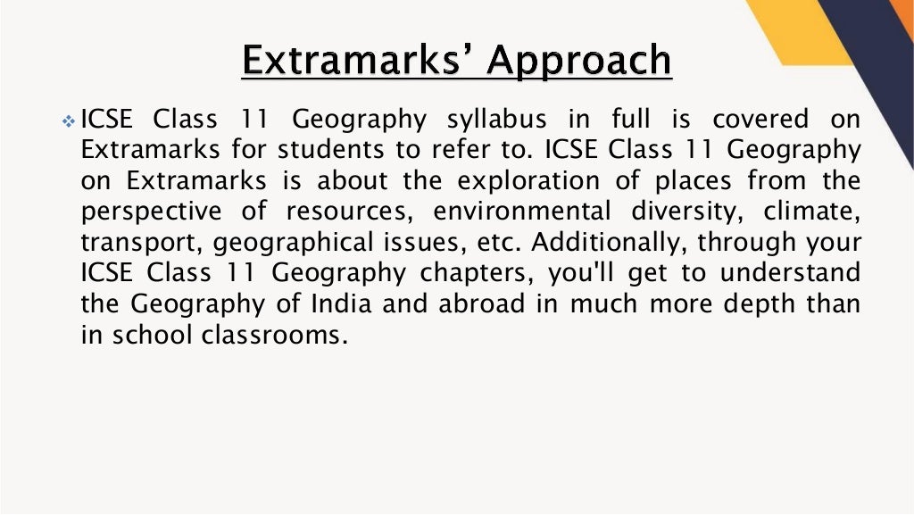 Geography ICSE Board Syllabus For Class 11 Students Geography ICSE Board Syllabus For Class 11 Students