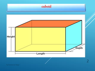 Icse class 7th surface area and volume | PPTX