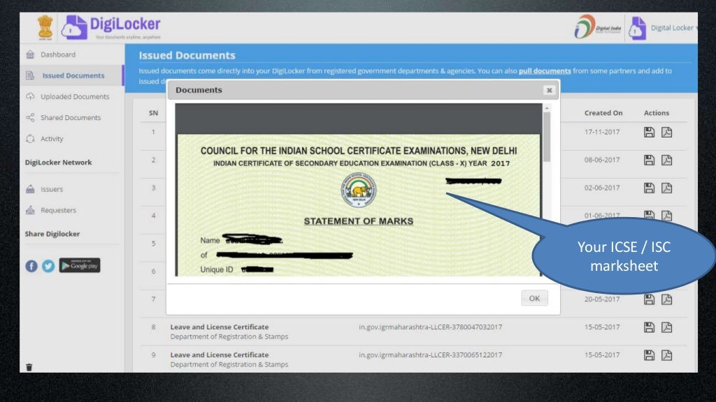 How ICSE or ISC Students can get their Digital Marksheets from DigiL…