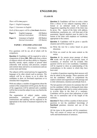 Icse english class ix | PDF