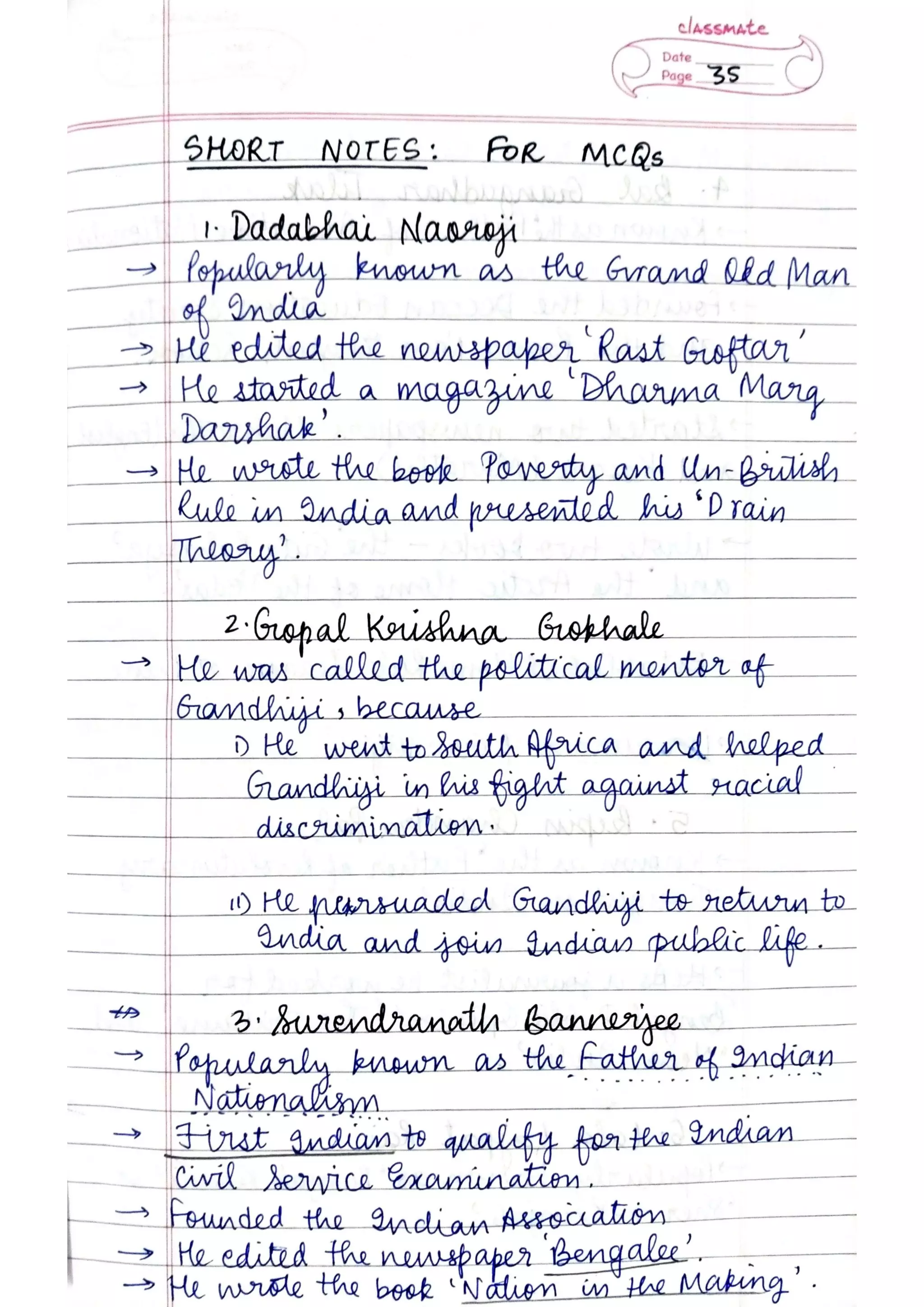 ICSE History and Civics Class X Handwritten Notes.pdf | Education