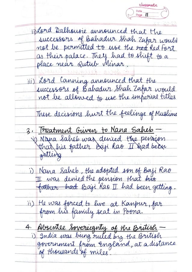 ICSE History and Civics Class X Handwritten Notes.pdf | Education