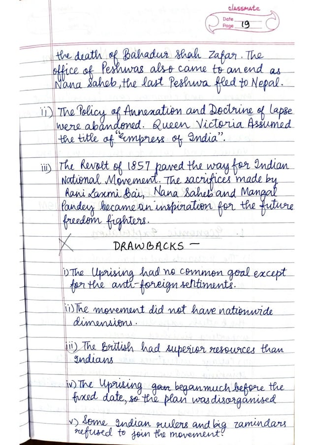 ICSE History and Civics Class X Handwritten Notes.pdf | Education