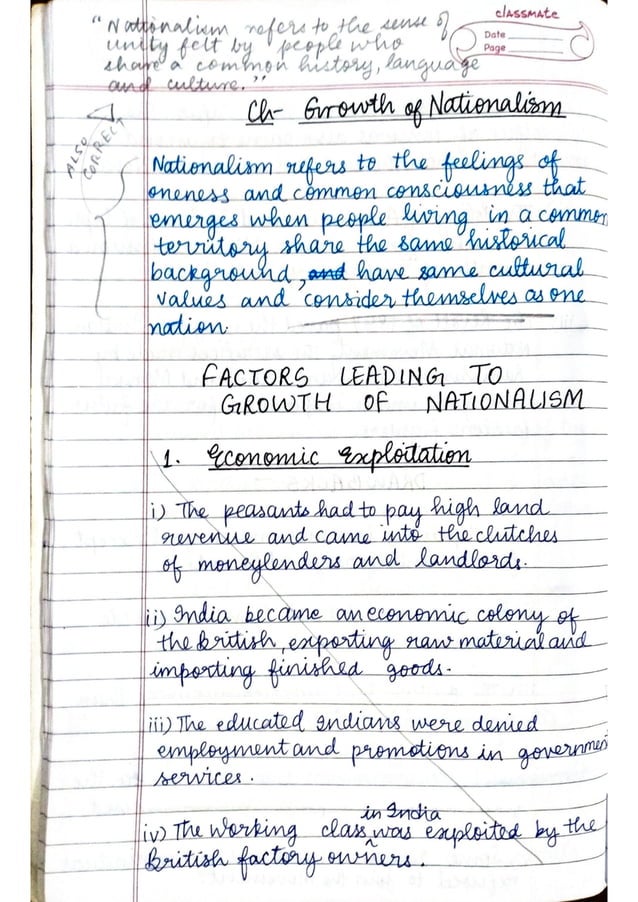 ICSE History and Civics Class X Handwritten Notes.pdf | Education