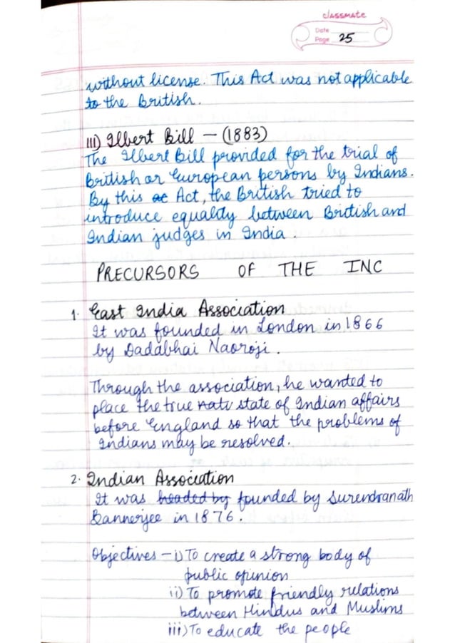 ICSE History and Civics Class X Handwritten Notes.pdf | Education