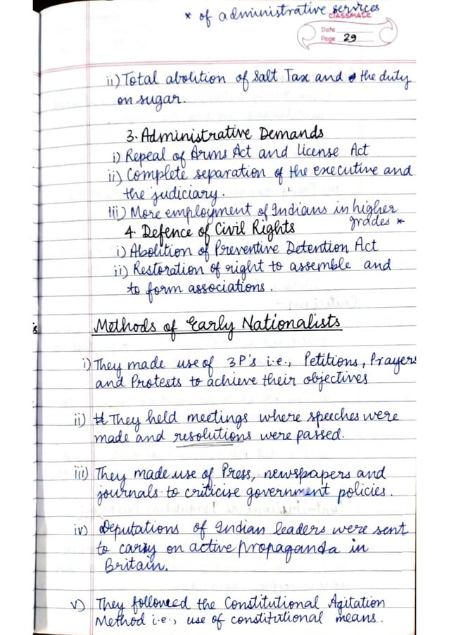 ICSE History and Civics Class X Handwritten Notes.pdf | Education