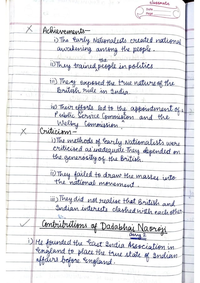 ICSE History and Civics Class X Handwritten Notes.pdf | Education