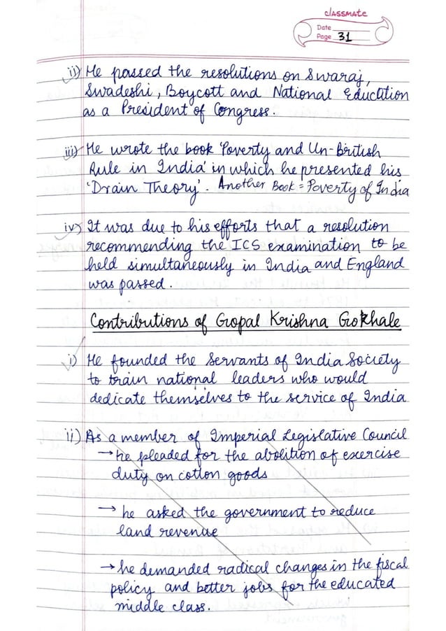 ICSE History and Civics Class X Handwritten Notes.pdf | Education