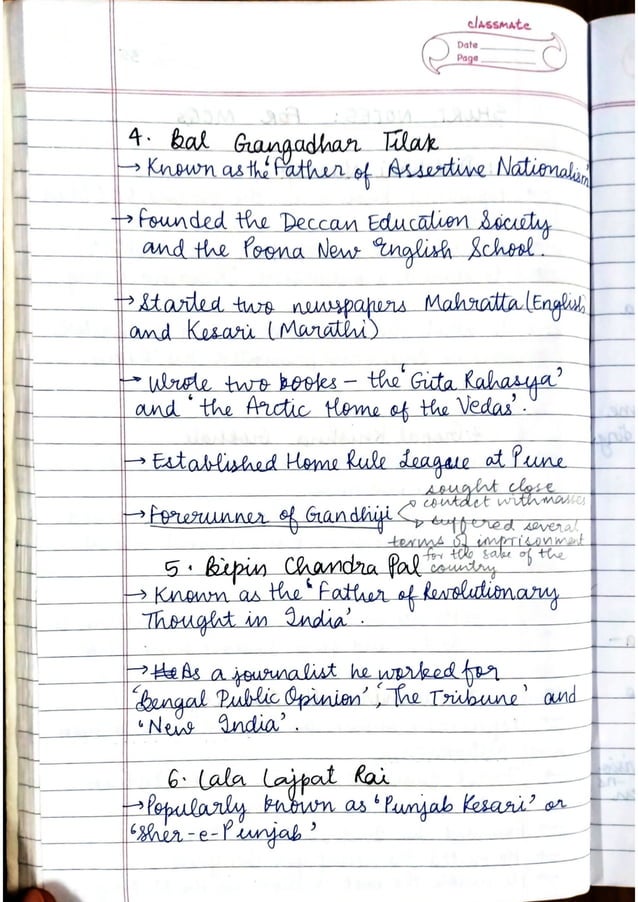ICSE History and Civics Class X Handwritten Notes.pdf | Education