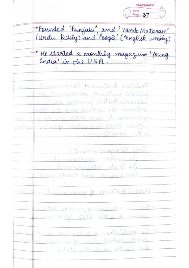 ICSE History and Civics Class X Handwritten Notes.pdf | Education