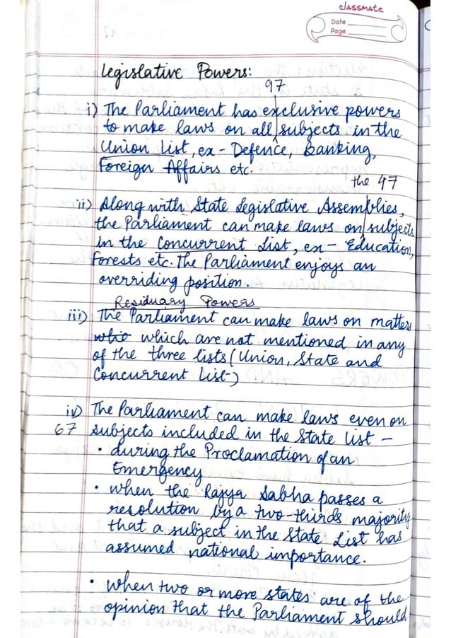 ICSE History and Civics Class X Handwritten Notes.pdf | Education