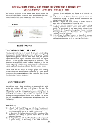 Product Feature Ranking Based On Product Reviews by Users | PDF