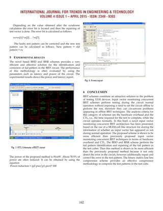 Performance Analysis of Input Vector Monitoring Concurrent Built In Self Repair and Diagnosis | PDF