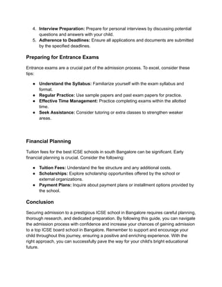 Our Guide to Getting into Prestigious ICSE Schools and Programs | PDF ...