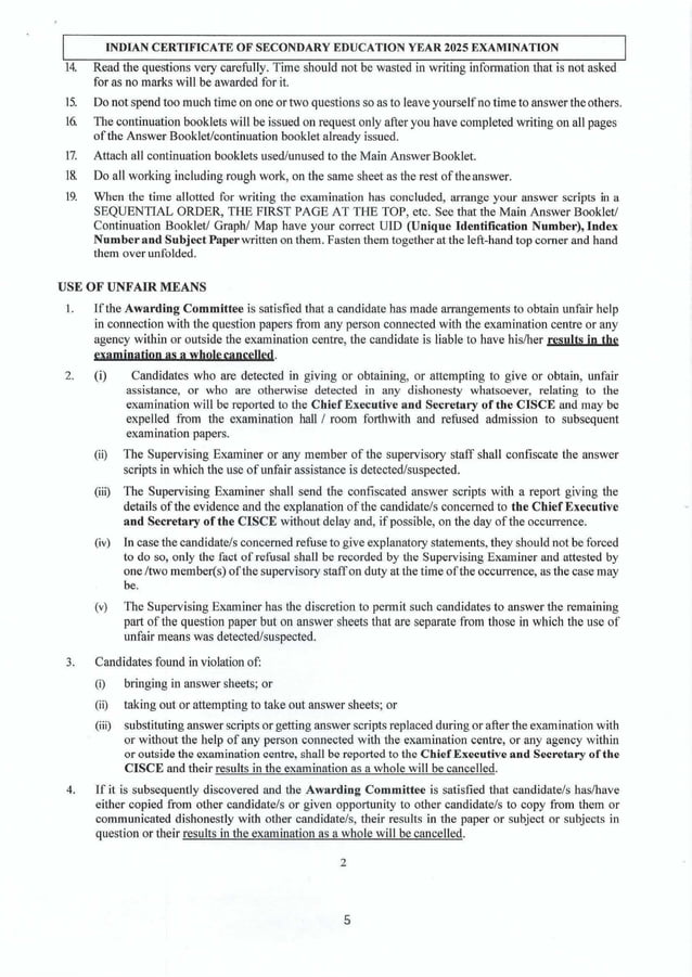 ICSE Timetable March 2025 with Instructions.pdf