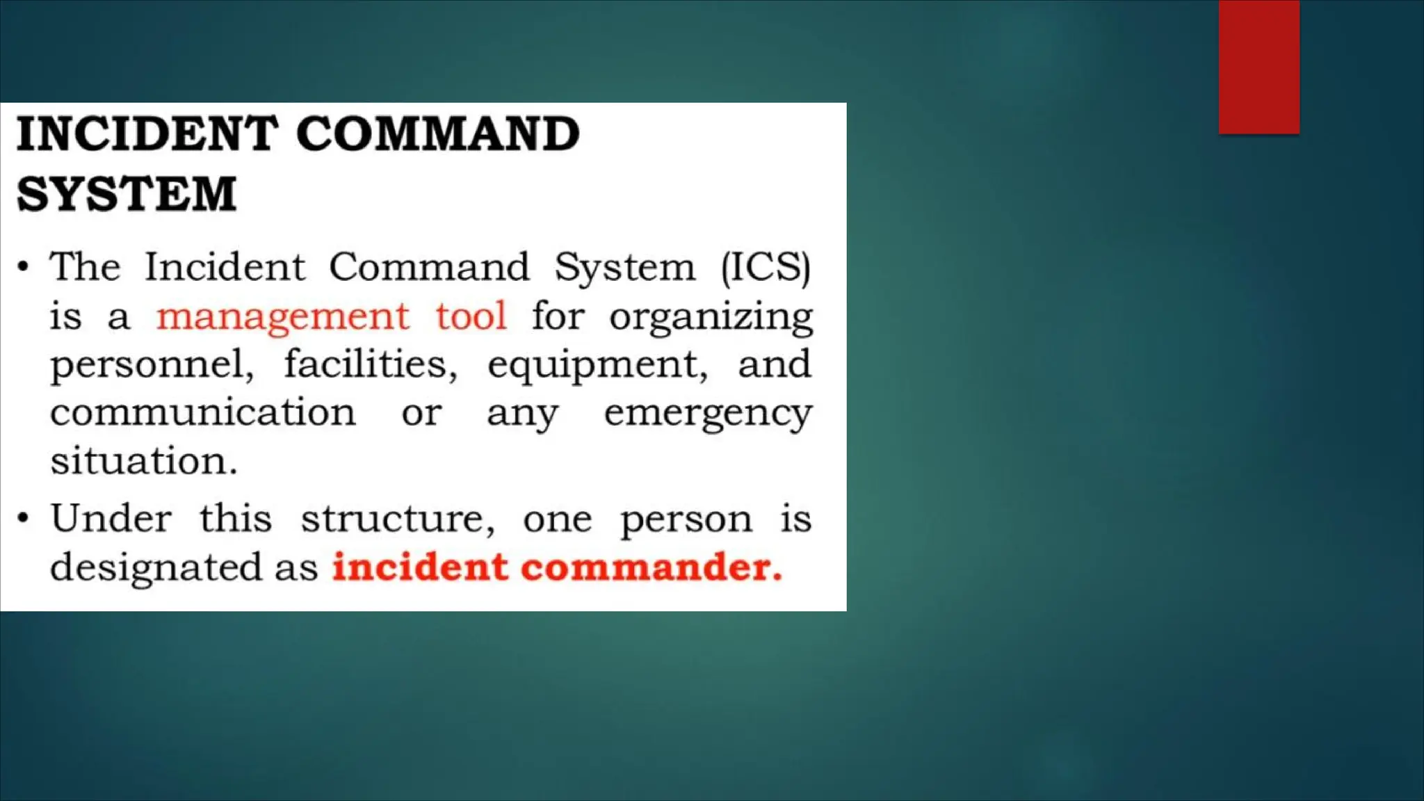 incident command system, hospital incident command system | PDF | Disasters