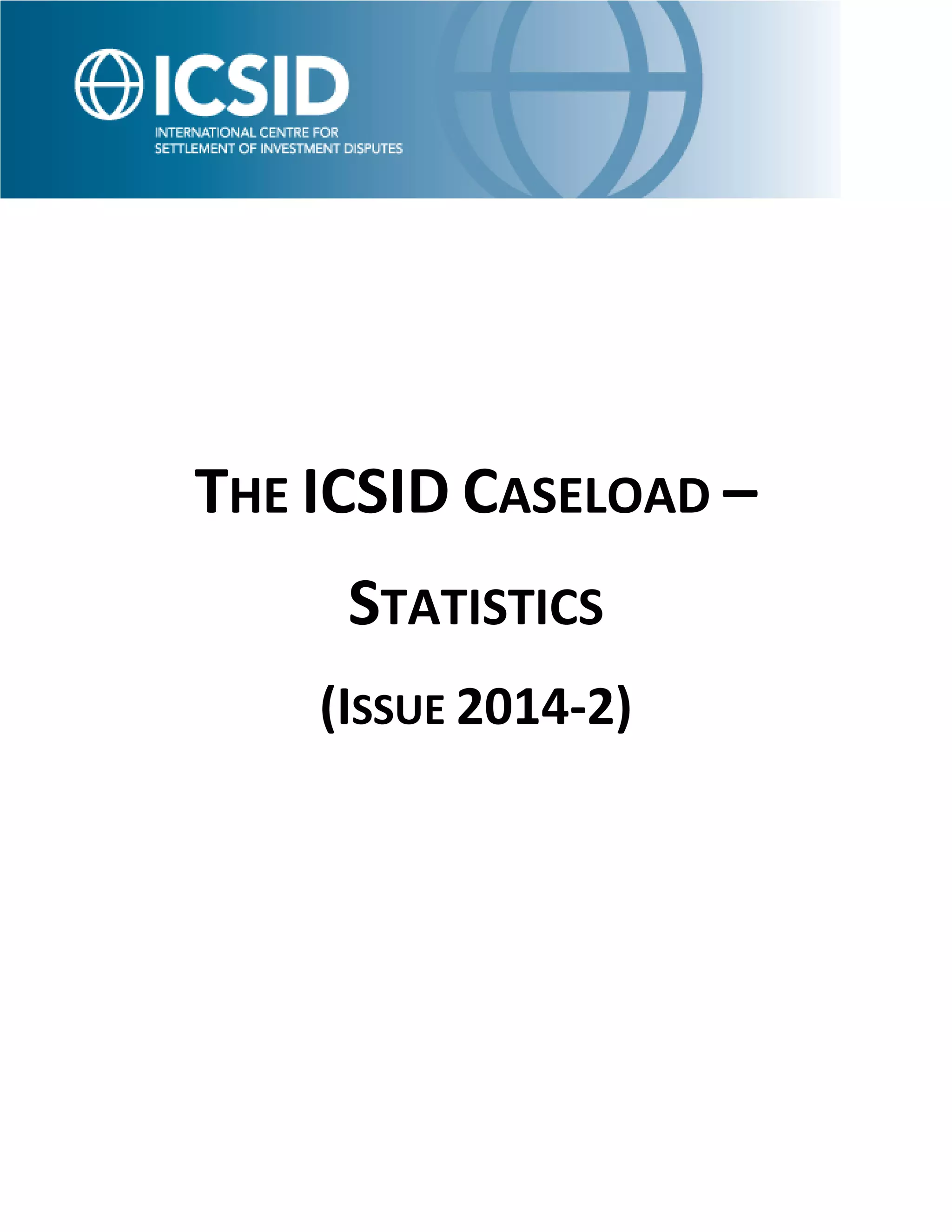 Icsid web stats 2014 2 (english) | PDF