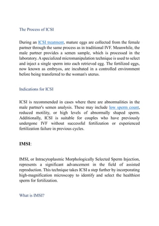 ICSI, IMSI, PICSI Procedure: Improving Success in Assisted Reproductive ...
