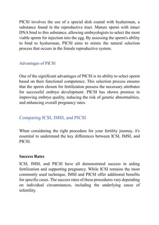 ICSI, IMSI, PICSI Procedure: Improving Success in Assisted Reproductive ...