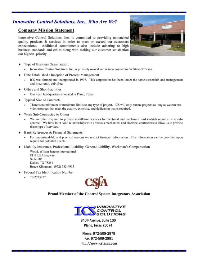 ICS Industrial Controls Brochure | PDF