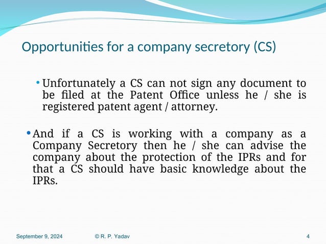 ICSI_ProfessionalOpportunitiesPatentActandGIAct.ppt