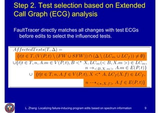 Faults and Regression testing - Localizing Failure-Inducing Program ...