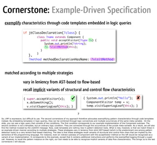 A Logic Meta-Programming Foundation for Example-Driven Pattern ...