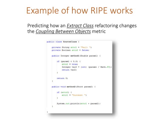 ICSME14 - On the Impact of Refactoring Operations on Code Quality ...