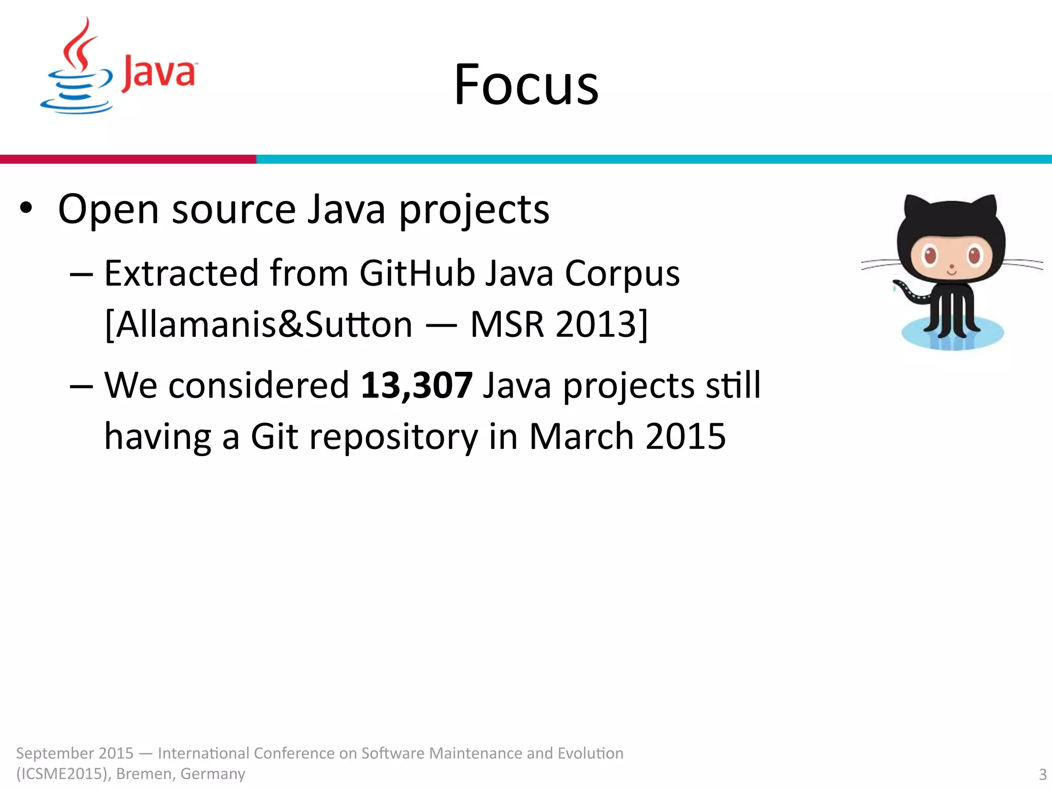 Survival Analysis Of Database Technologies In Open Source Java Projects Ppt