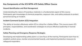 ICS NFPA 470 Safety Officer Course_ Elevate Your Leadership in Hazmat ...