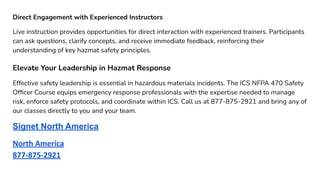 ICS NFPA 470 Safety Officer Course_ Elevate Your Leadership in Hazmat ...