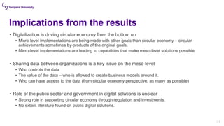 Enabling Circular Economy with Software: A Multi-level Approach to Benefits, Requirements and ...
