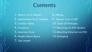 Ic socket | PPTX