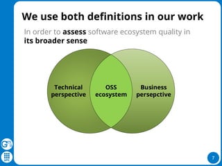 QuESo: a Quality Model for Open Source Software Ecosystems | PPT