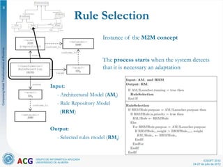 ICSOFT'2012: Composing Model Transformations at Runtime: an approach for adapting Component ...