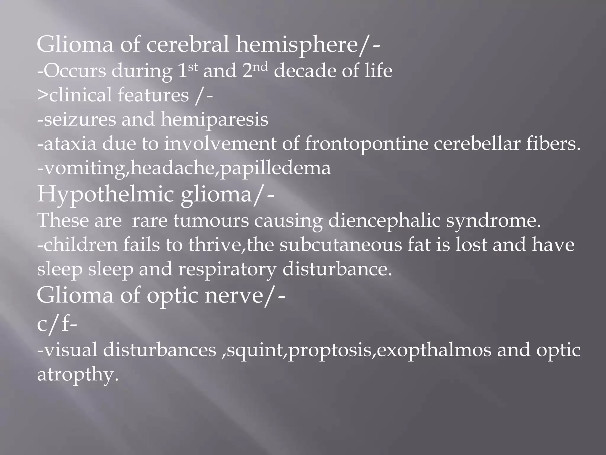 intracranial space occupying lession (pediatrics) | PPTX