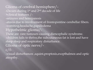 intracranial space occupying lession (pediatrics) | PPTX