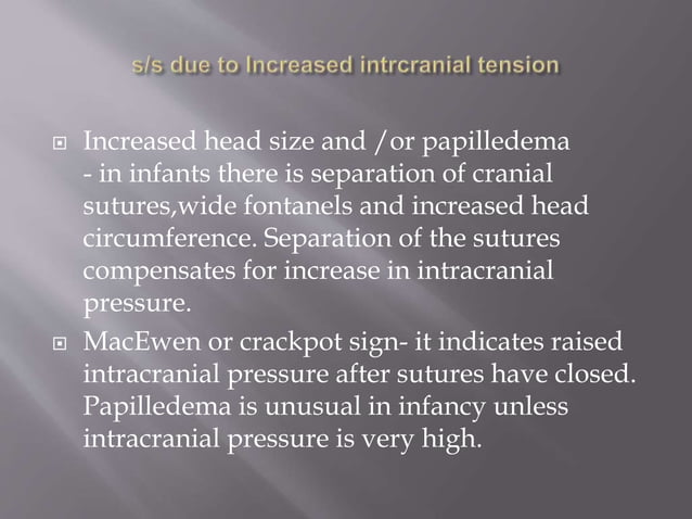 intracranial space occupying lession (pediatrics) | PPTX | Brain and ...