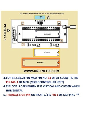 Icsp programmer adapter for microchip pickit2 pickit3 | PDF