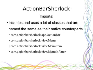 ActionBar and Holo in Android 2+ | PPT | Free Download