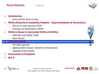 Leveraging Reuse-related Maturity Issues for Achieving Higher Maturity ...