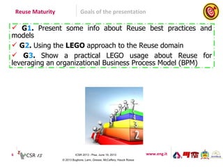 Leveraging Reuse-related Maturity Issues for Achieving Higher Maturity ...