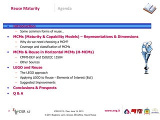 Leveraging Reuse-related Maturity Issues for Achieving Higher Maturity ...